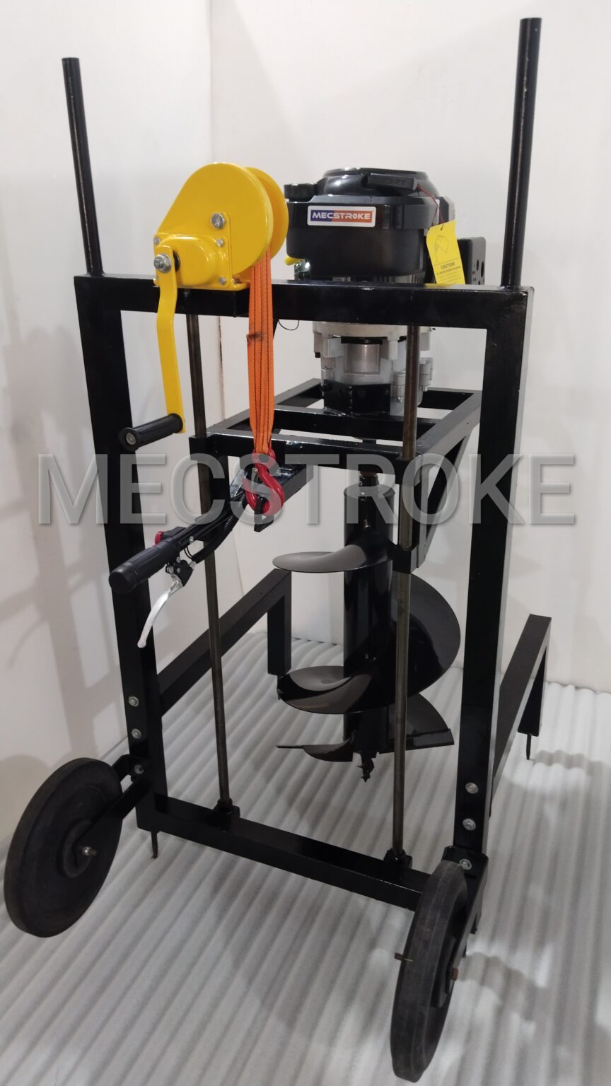 MECSTROKE Brand 196cc/6.5hp 4 Stroke Heavy Duty Petrol Operated Earth ...