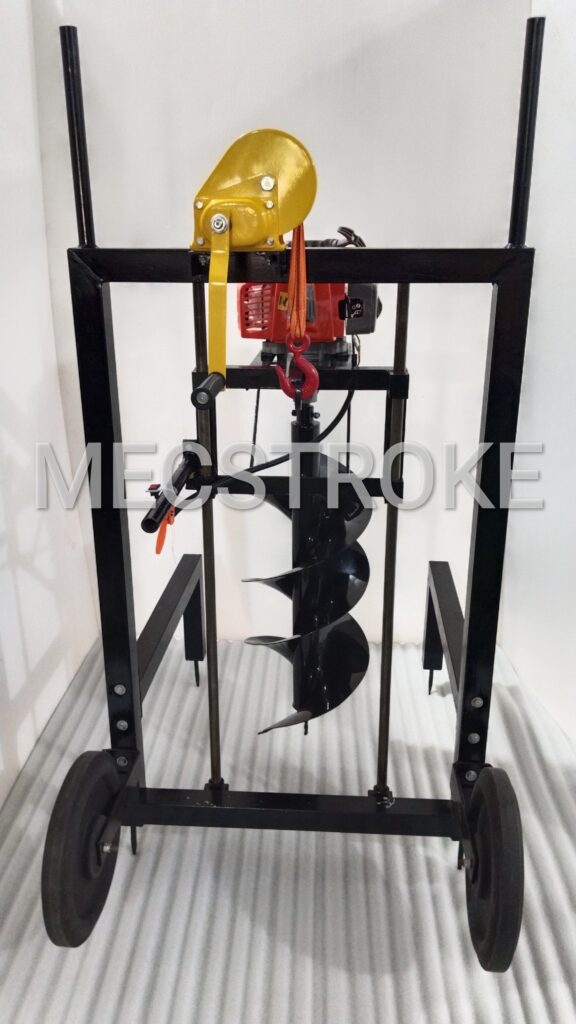 MECSTROKE Brand 68cc Heavy Duty Petrol Operated Earth Auger/Post Hole ...